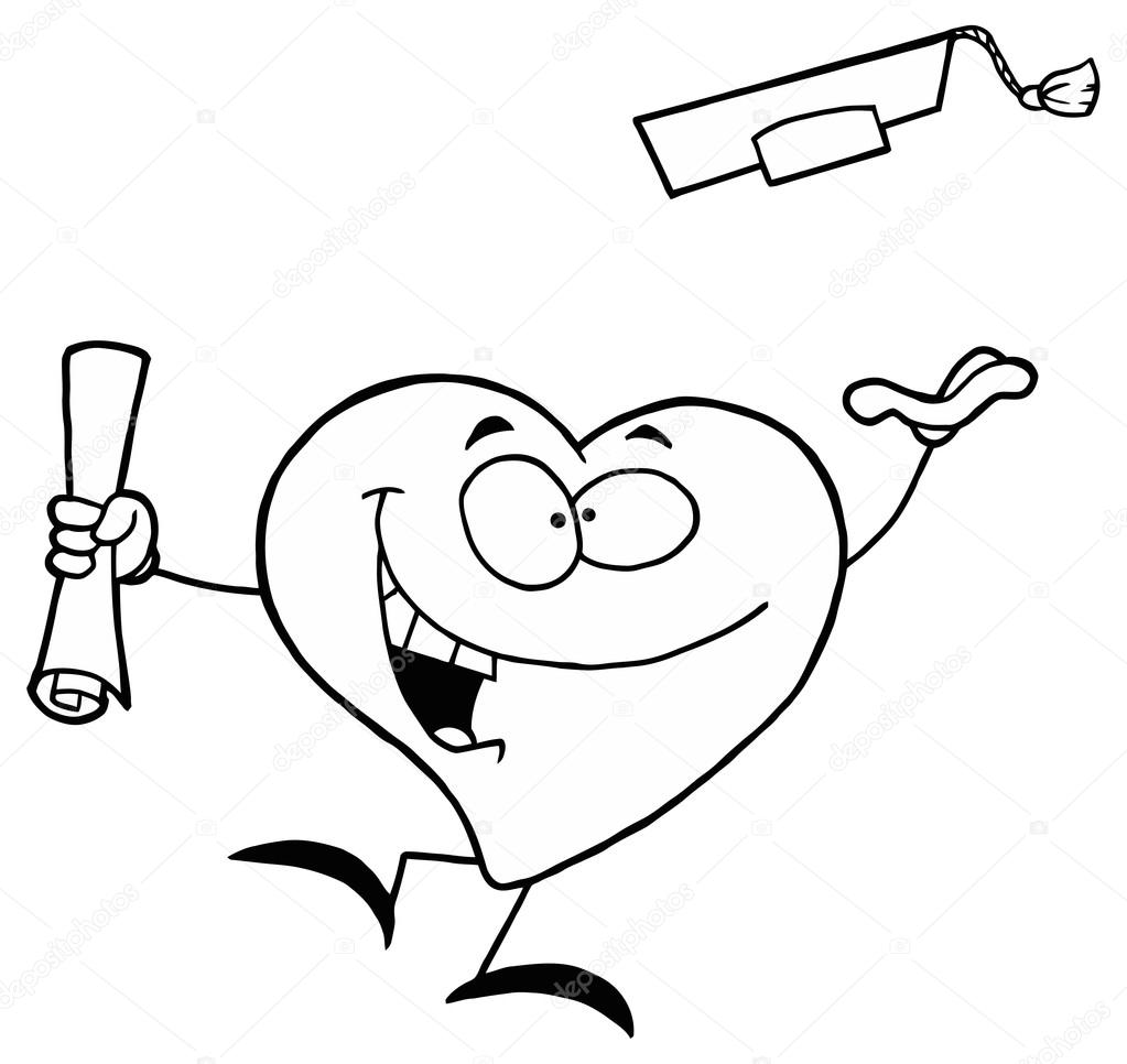 Cartoon heart student Stock Vector Image by ©HitToon #61086181