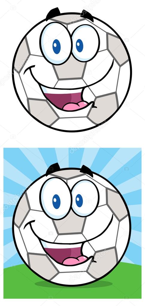 Personagem de bola de futebol Vetor de ©HitToon 61108001