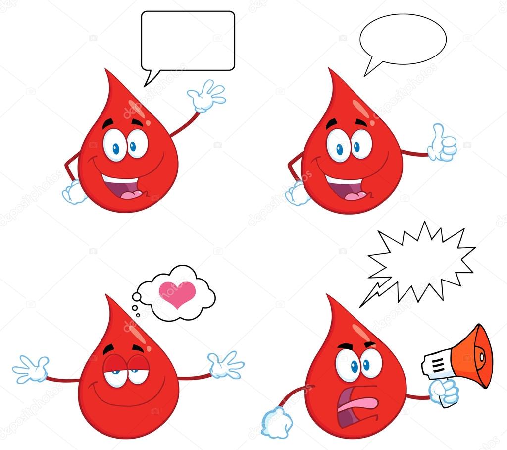 Carácter gota de sangre Vector de stock por ©HitToon 61108825