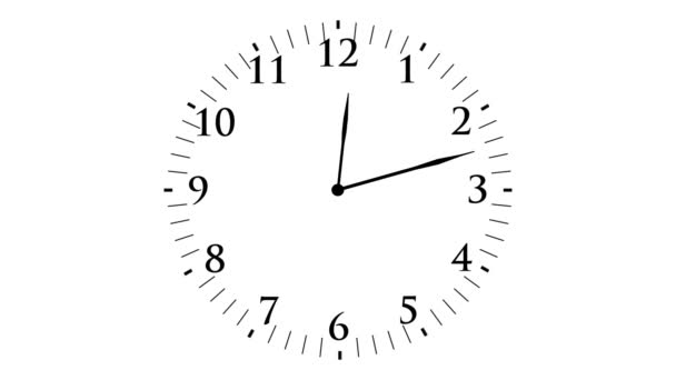 Clock time with seconds, — Stock Video © kagemusha #52630923