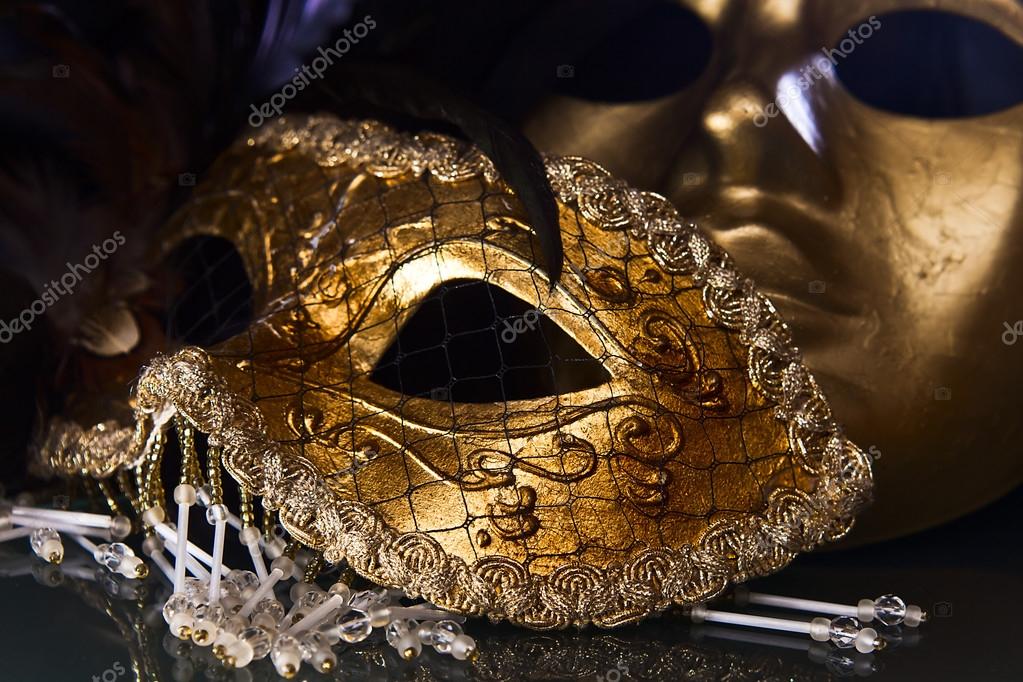 Gold Masquerade Ball Masks