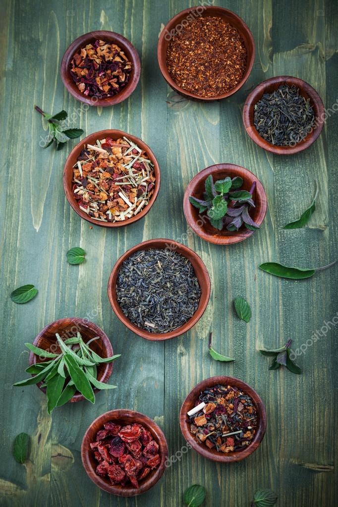 Assortment of dry tea Stock Photo by ©brebca 70847963