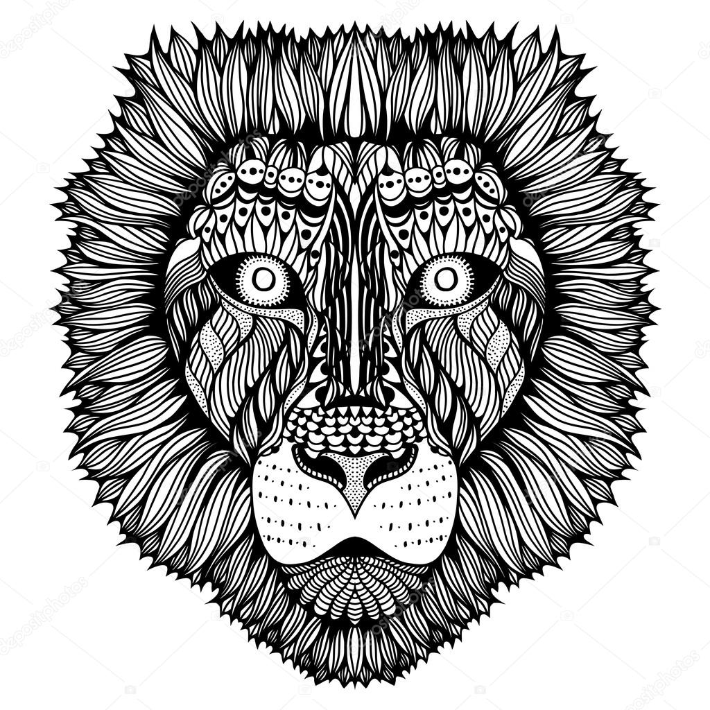 Zentangle stylized Tiger face. Stock Vector Image by ©frescomovie ...