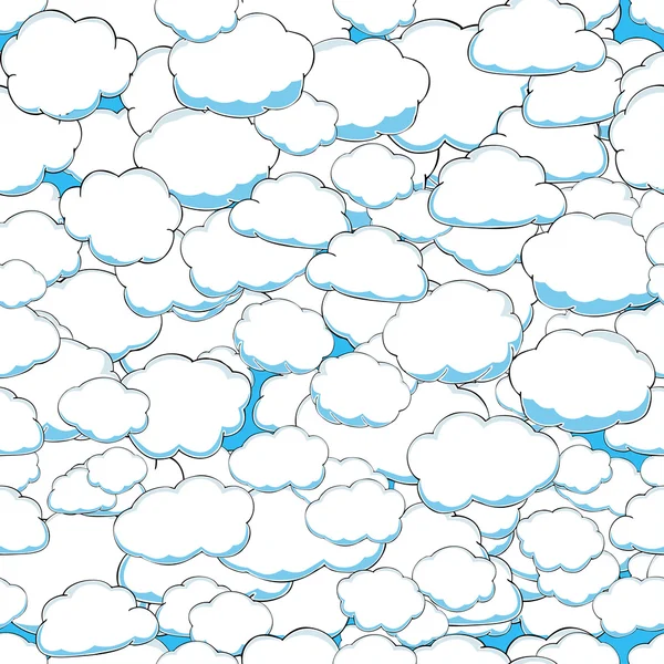 Seamless texture of beautiful clouds. Vector Illustration — Stock ...