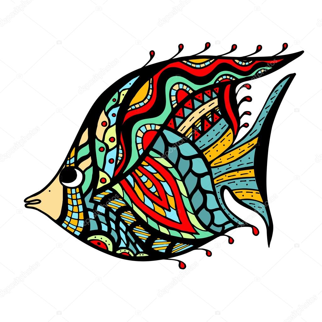 Zentangle stylized Fish Stock Vector Image by ©frescomovie #82914866