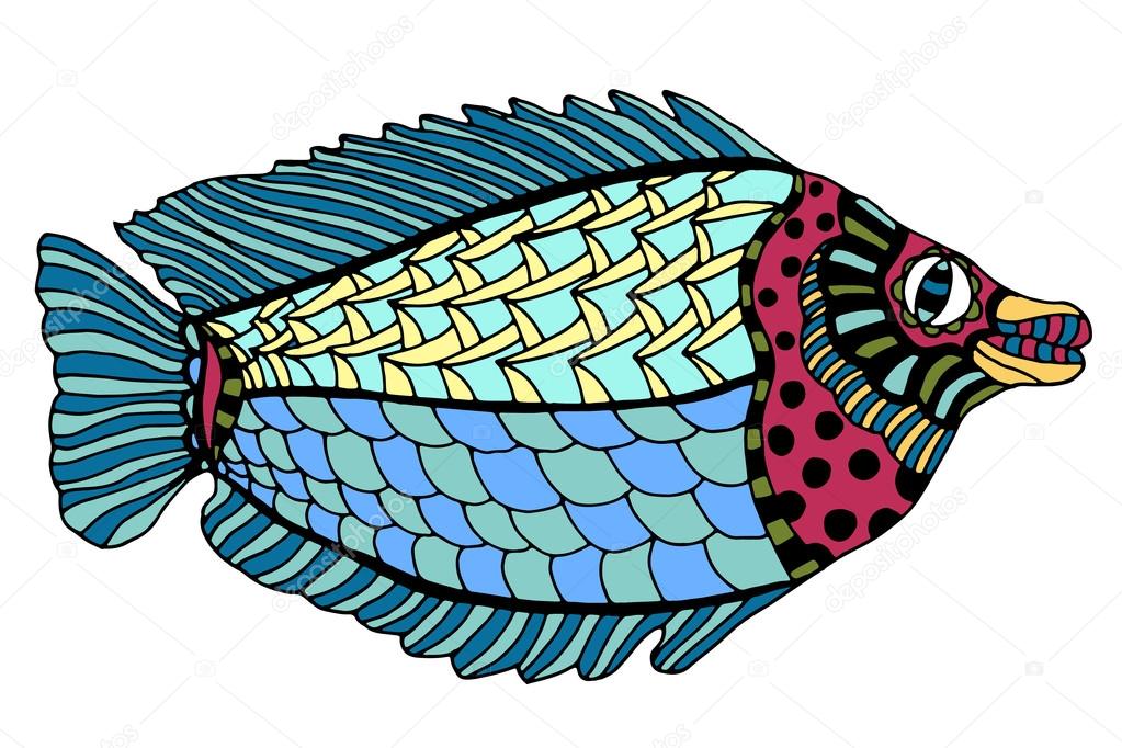 Stylized Fish Stock Vector Image by ©frescomovie #83348014