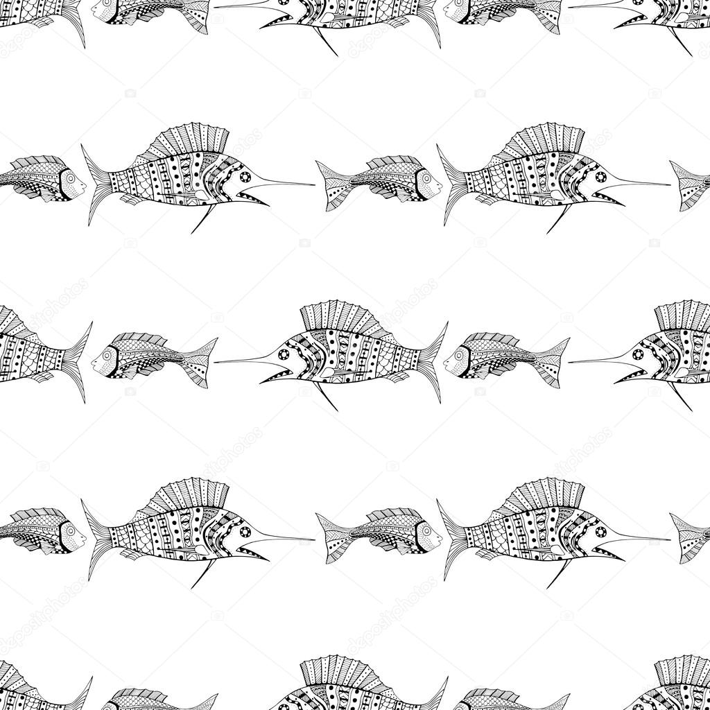 Seamless of fish background Stock Vector Image by ©frescomovie #92661348