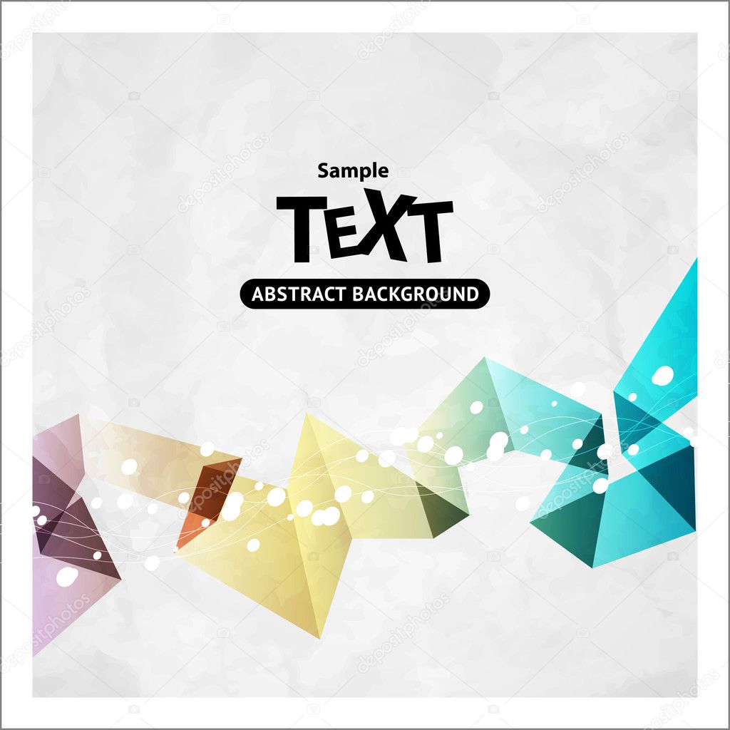 Background with triangle polygons Stock Vector by ©hellbilly 87271258