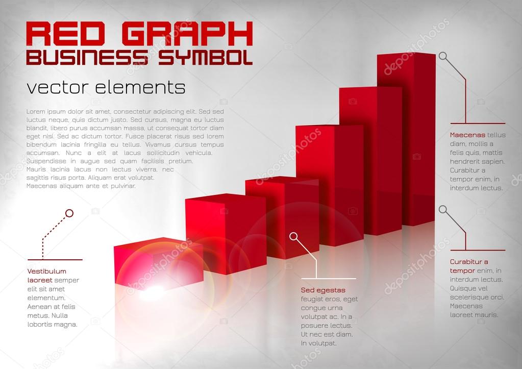 Red Graph Stock Vector Image by ©vlastas #51888745