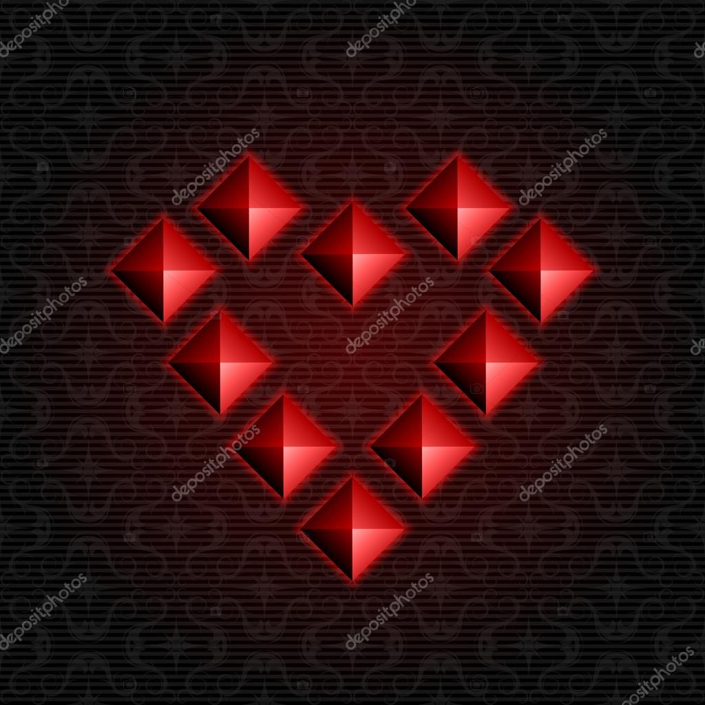 Heart Pyramids Stock Vector by ©vlastas 62068045