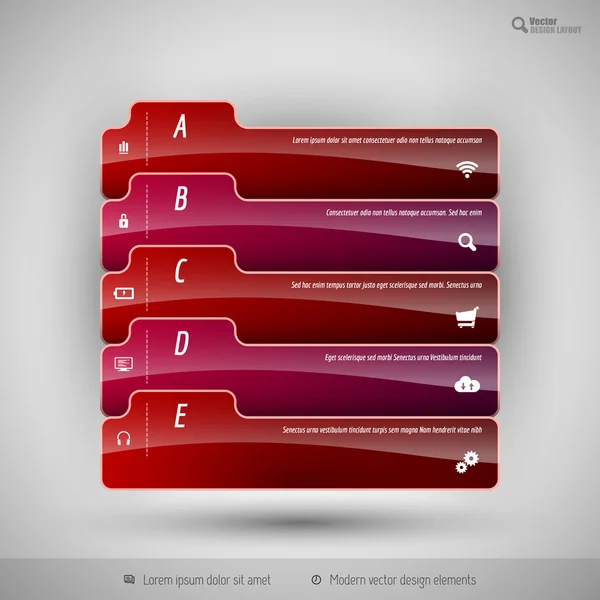 Vector business banners on the dark background for infographics Stock ...