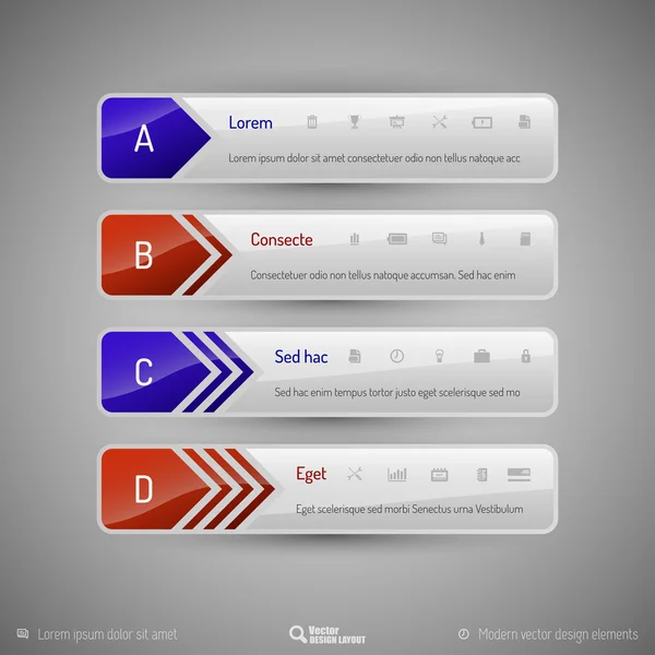 Design layout, modern symbols, tabs Stock Vector Image by ©vlastas ...