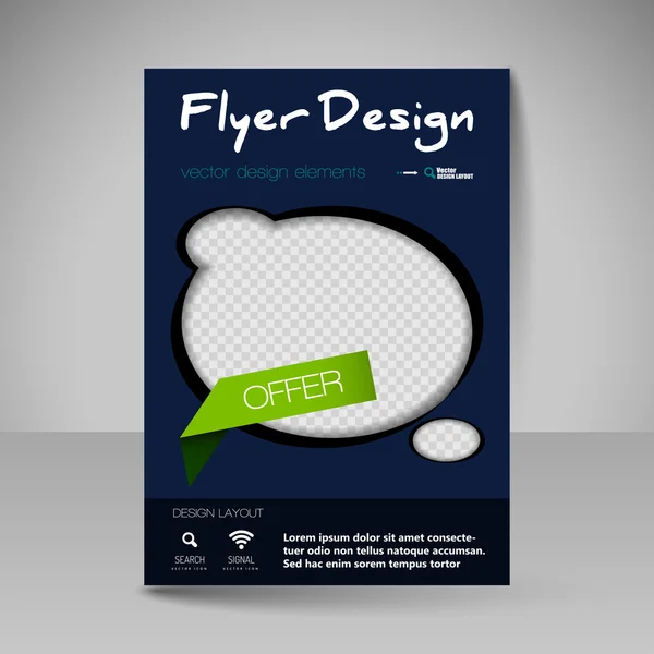 Simple leaflet design图库矢量图片、免版税Simple leaflet design插图|Depositphotos