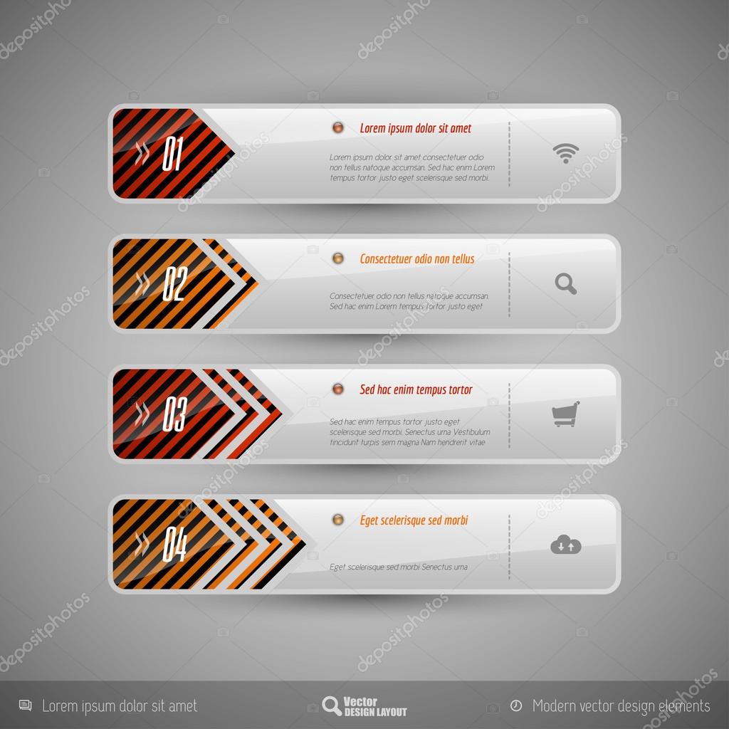 Design elements, infographics, layout and web pages. Modern symb Stock ...