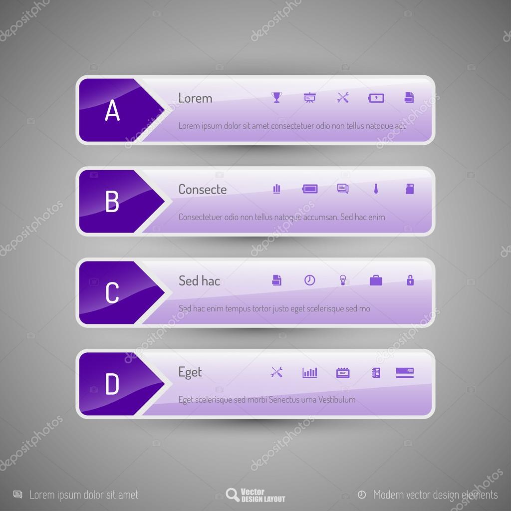 Design layout, modern symbols, tabs Stock Vector Image by ©vlastas ...