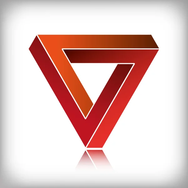 Impossible red triangle Vector Art Stock Images | Depositphotos