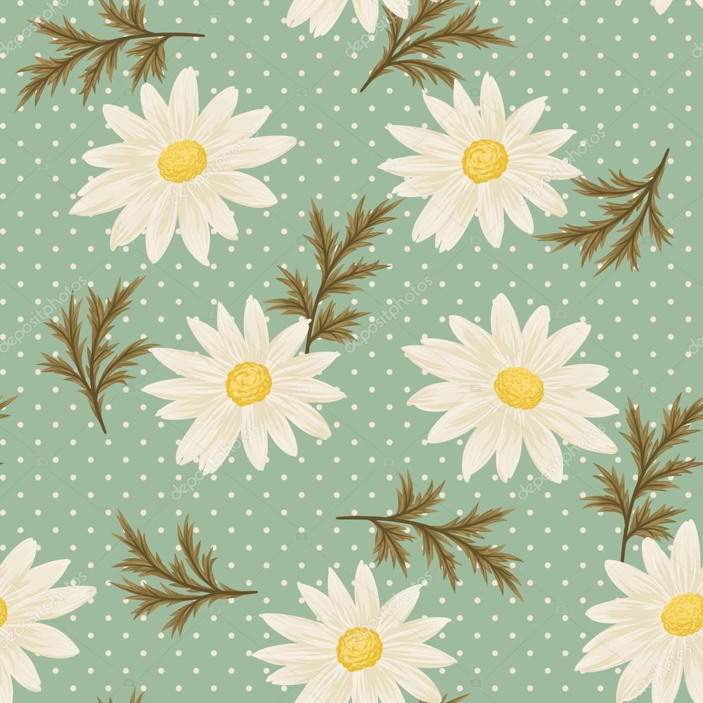 Daisy seamless pattern Stock Vector Image by ©Natalie-art #110667778