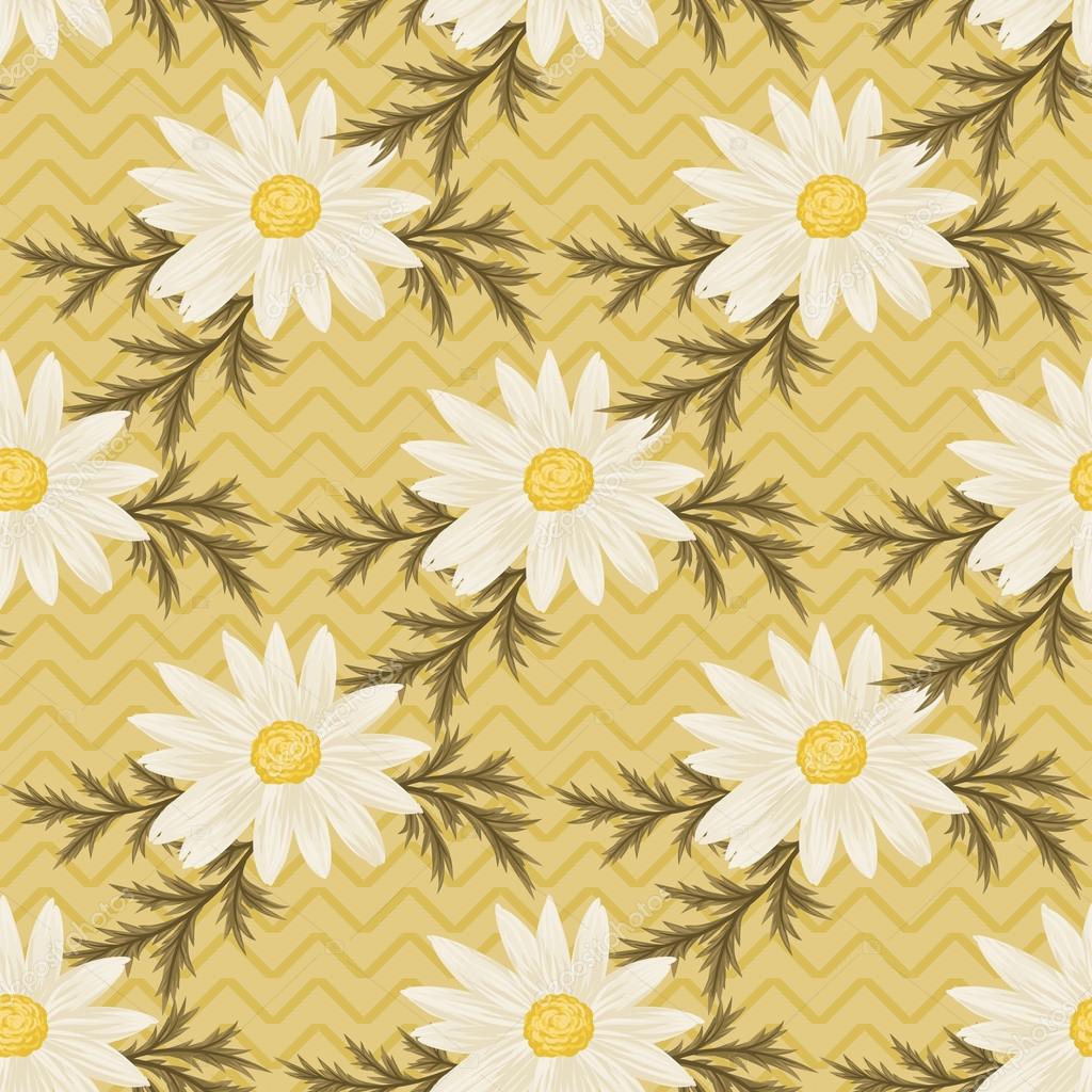 Daisy seamless pattern Stock Vector by ©Natalie-art 110668046