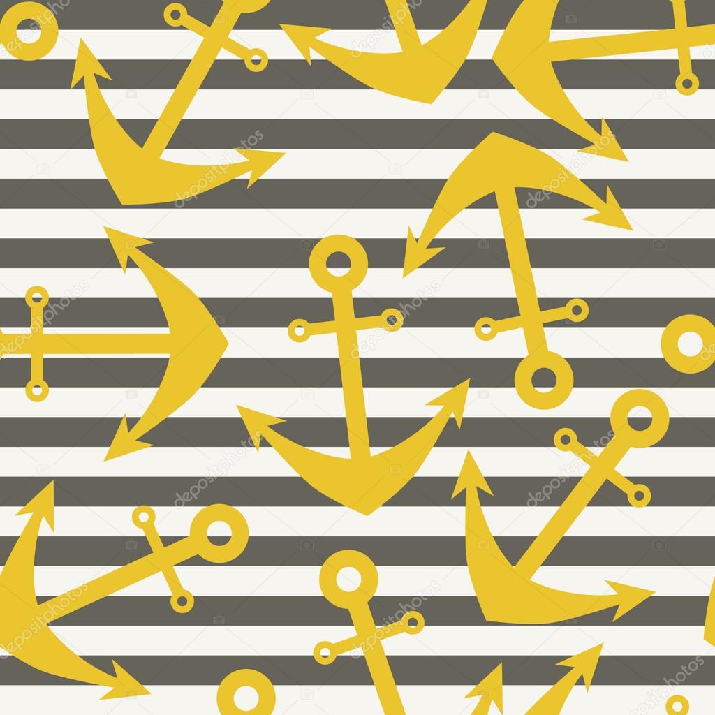 Seamless anchor pattern Stock Vector Image by ©Natalie-art #113539316