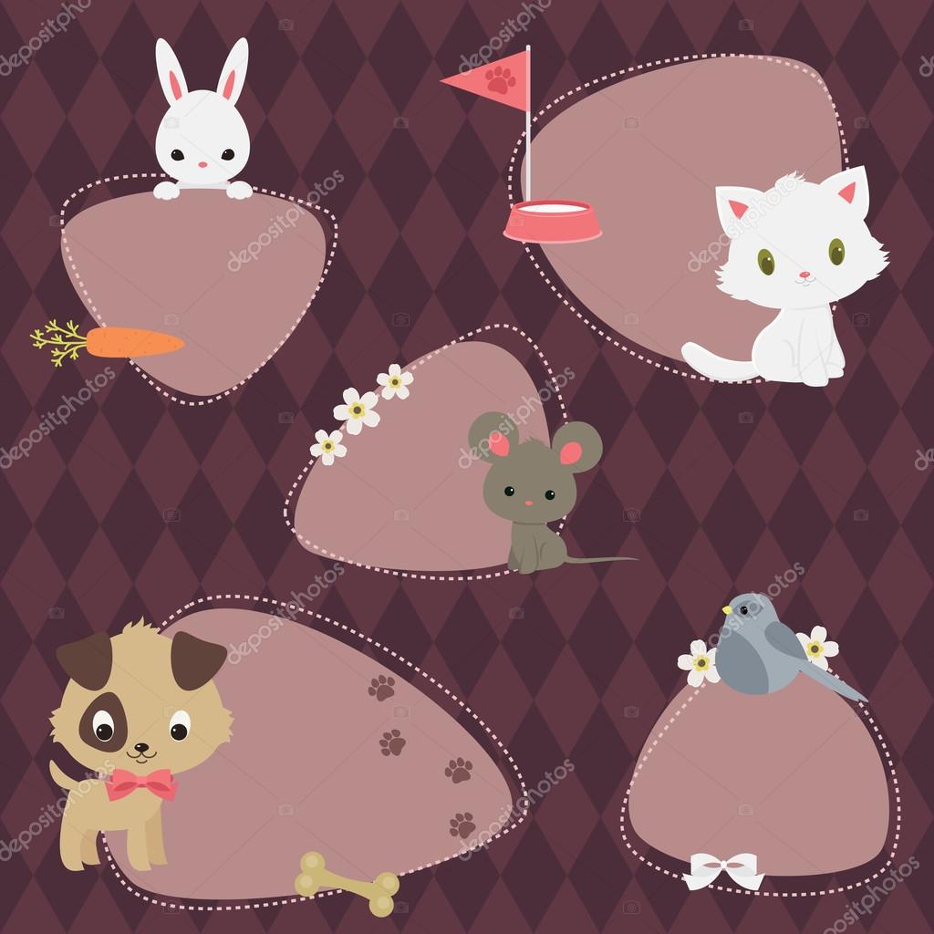 Pets labels set Stock Vector by ©Natalie-art 99601780