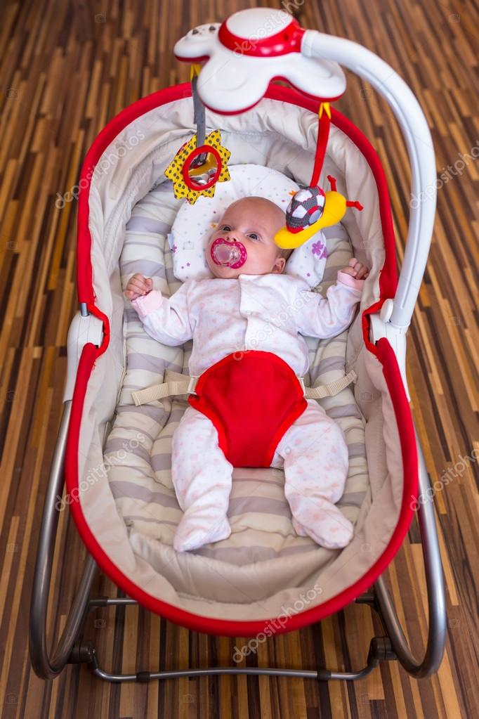 Baby girl in the cradle Stock Photo by ©Patryk_Kosmider 80611242