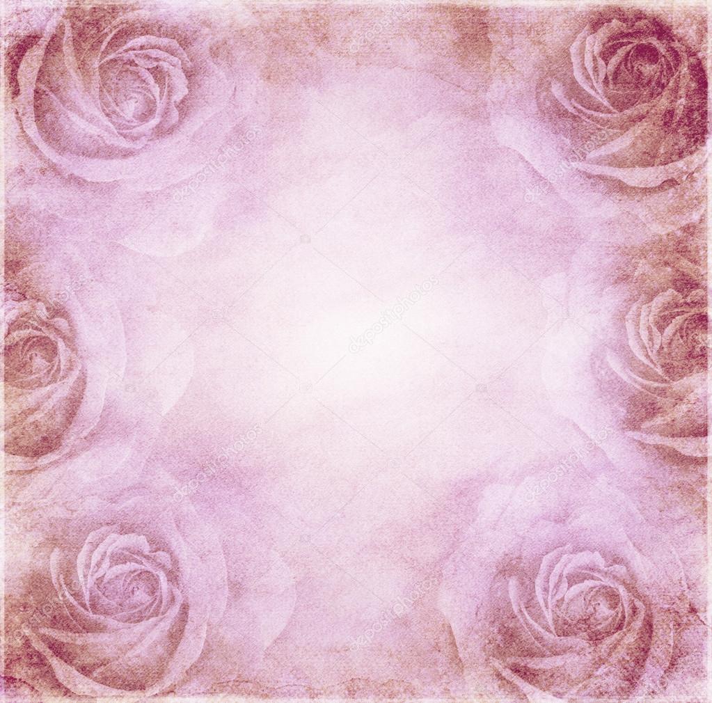 Paper background with roses Stock Illustration by ©o_april #63507227