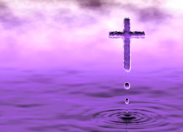 Holy water Cross. — Stock Photo © plrang #2309299