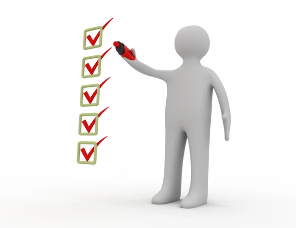 3d man with checklist Stock Photo by ©andreync 25668457