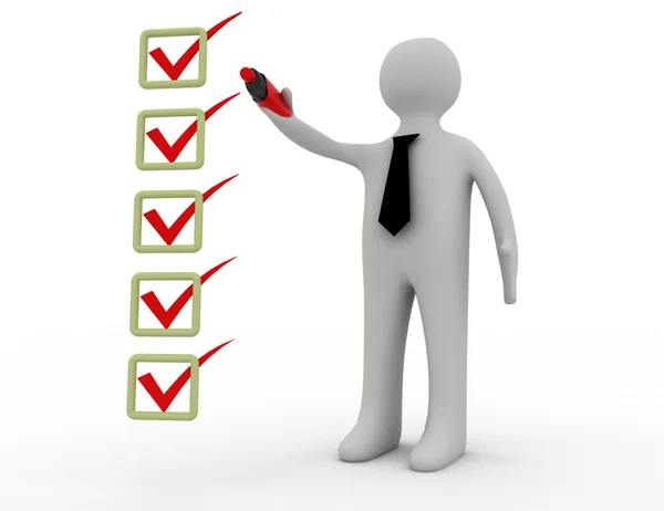 3d man with checklist Stock Photo by ©andreync 10725756