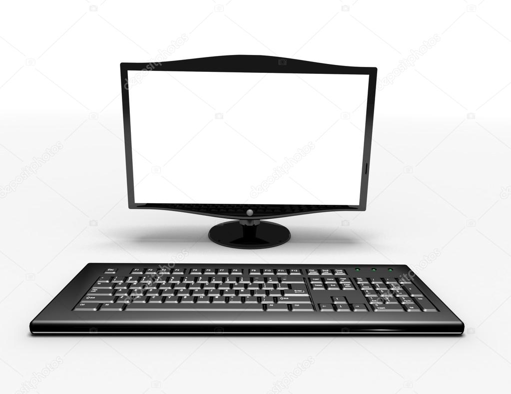 Keyboard and monitor — Stock Photo © andreync #70791397
