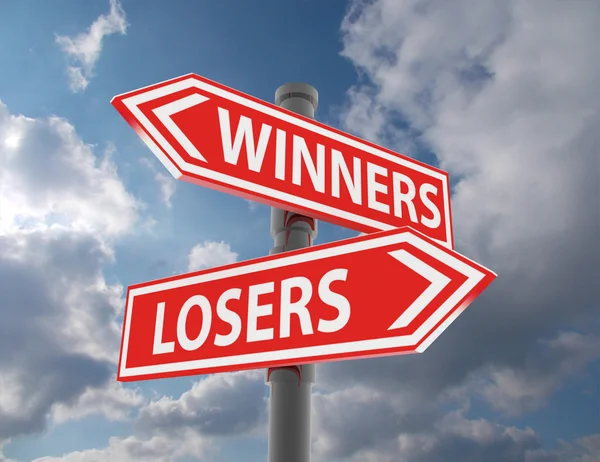 Two road signs - work or retire choice Stock Photo by ©andreync 86386528