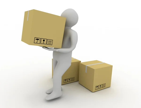 3d men box Stock Photos, Royalty Free 3d men box Images | Depositphotos