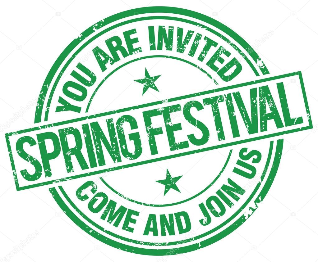 Spring festival stamp Stock Vector by ©mediterranean 105031834