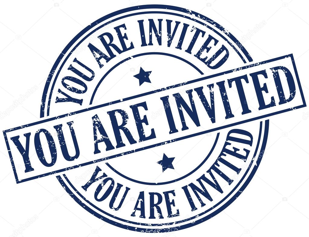 You are invited stamp Stock Vector Image by ©mediterranean #54322559