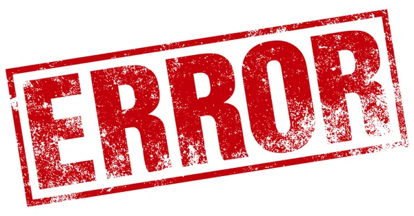 Carimbo de erro Imagens de Stock de Arte Vetorial | Depositphotos