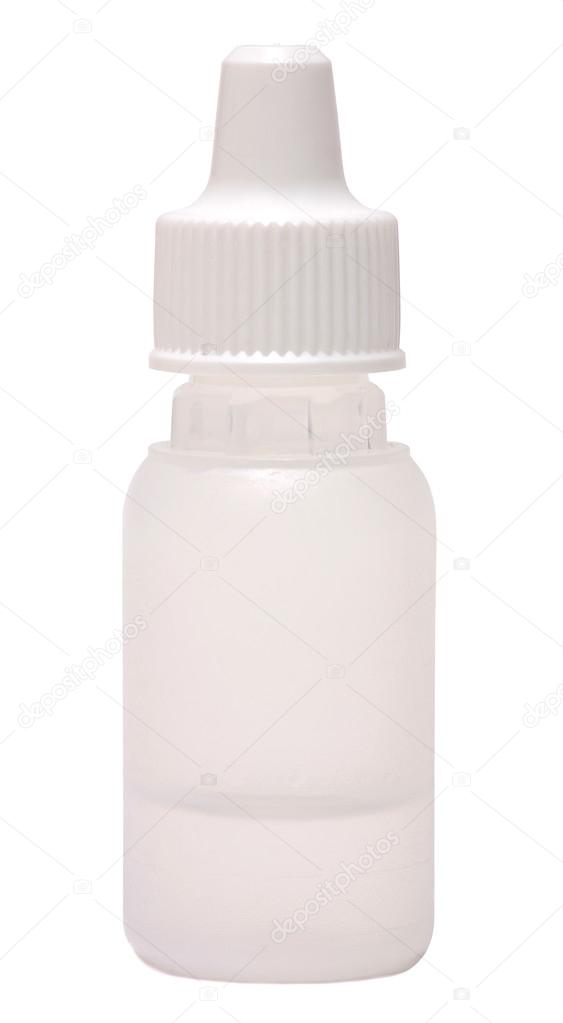 Bottles with spray nasal drops isolated on white background . Medicine ...