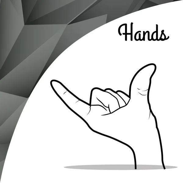 Sign language design Stock Vector Image by ©yupiramos #100014134