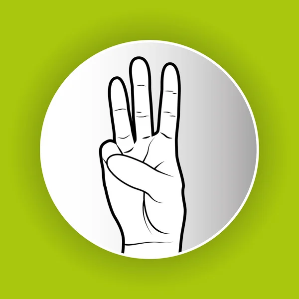 Sign language design Stock Vector Image by ©yupiramos #100014134