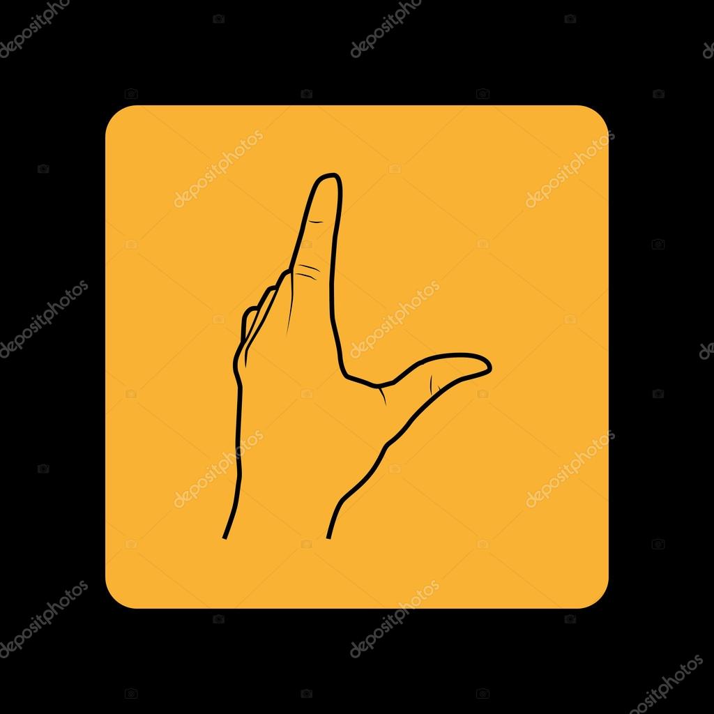 Sign language design Stock Vector by ©yupiramos 100012862