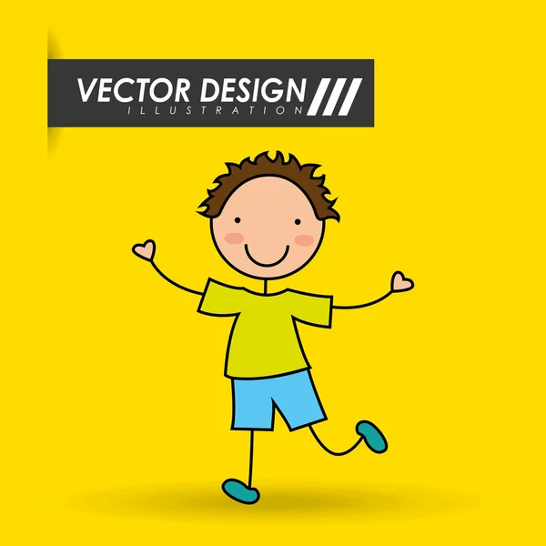 Creative Child Clipart Vector
