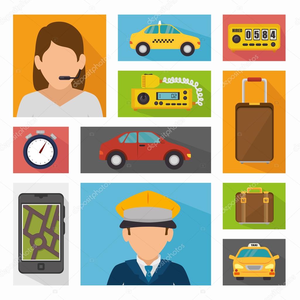 Transport service design Stock Illustration by ©yupiramos #101390554