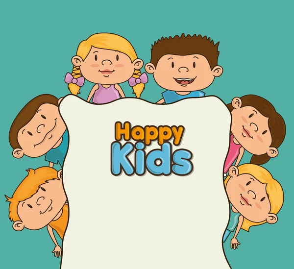 Happy kids design — Stock Vector © yupiramos #101414350