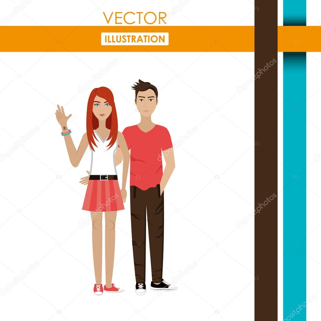 Diseño de jóvenes Vector de stock #101526148 de ©yupiramos