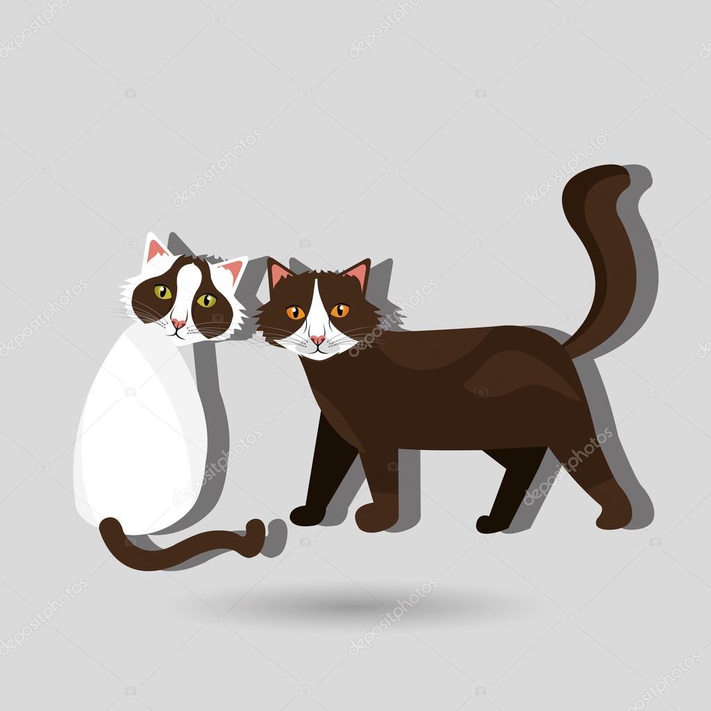 Cute cat design Stock Vector Image by ©yupiramos #103154968
