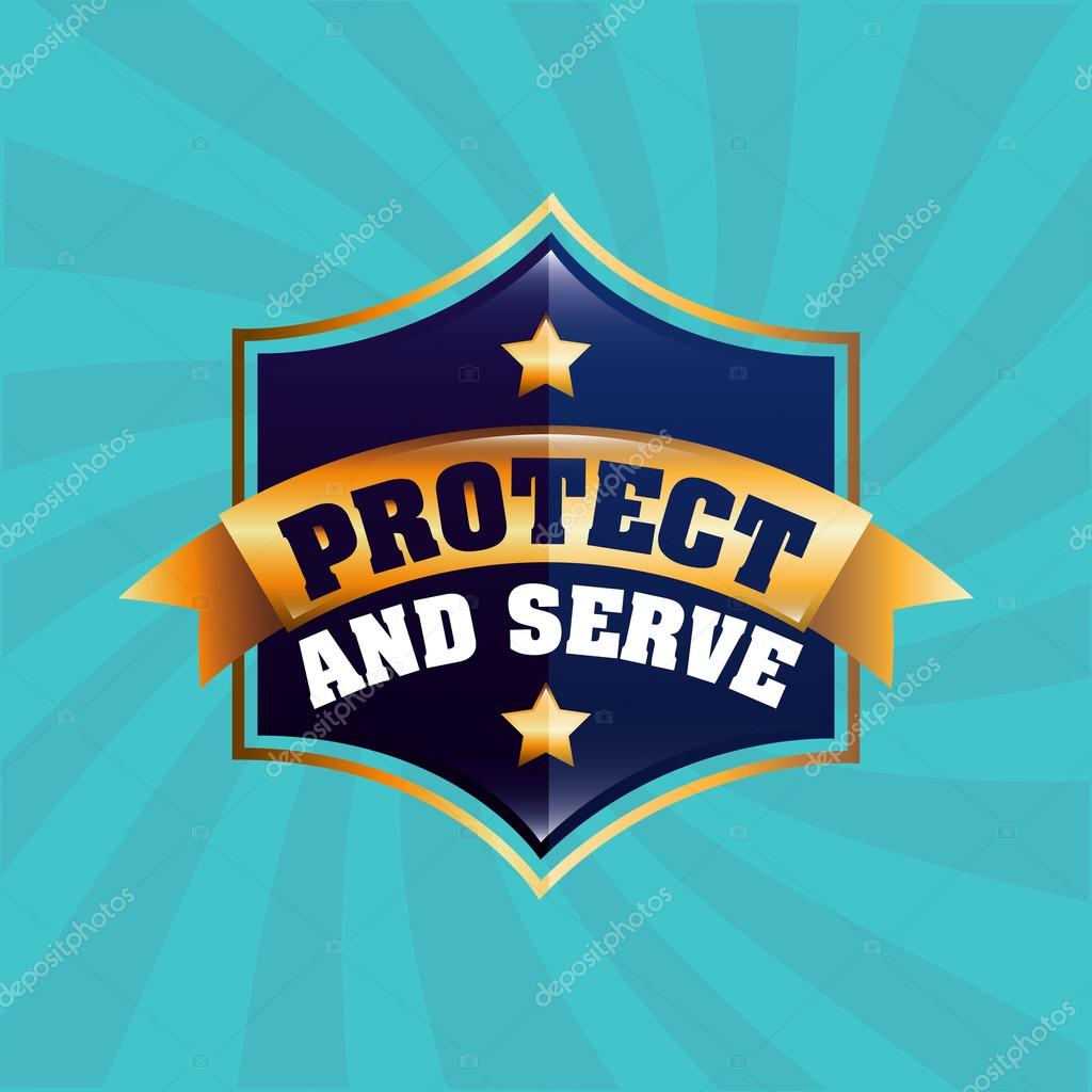 Police service design — Stock Vector © yupiramos #103920224