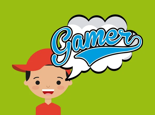 Dibujos animados gamer imágenes de stock de arte vectorial | Depositphotos