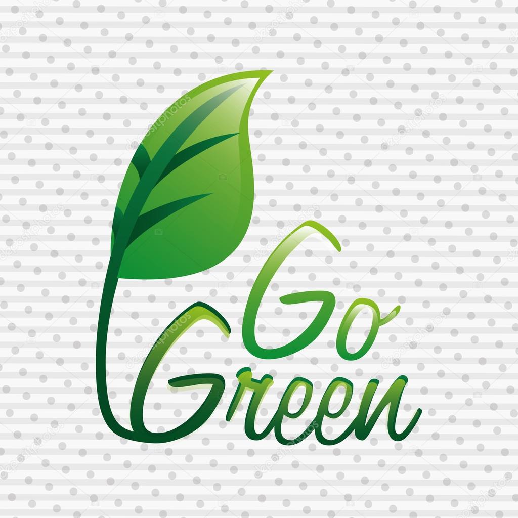 Go green design Stock Vector by ©yupiramos 104964012