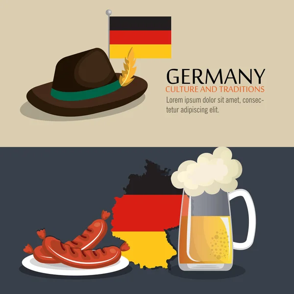 German culture design Stock Vector by ©yupiramos 107333434