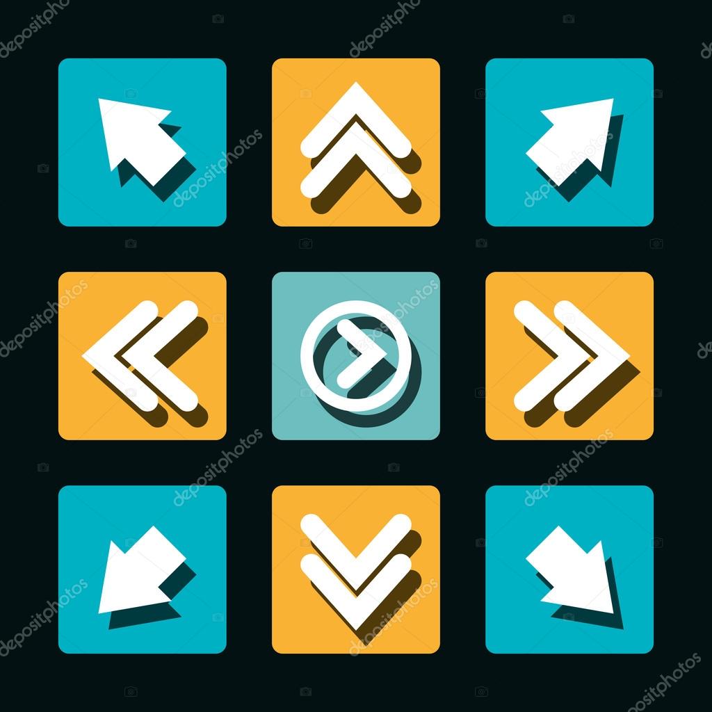 Guide arrows design Stock Vector by ©yupiramos 105067734