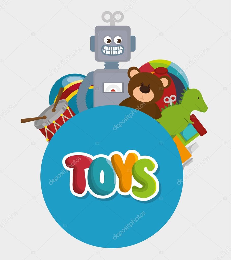 Cute toys design Stock Vector by ©yupiramos 105265506